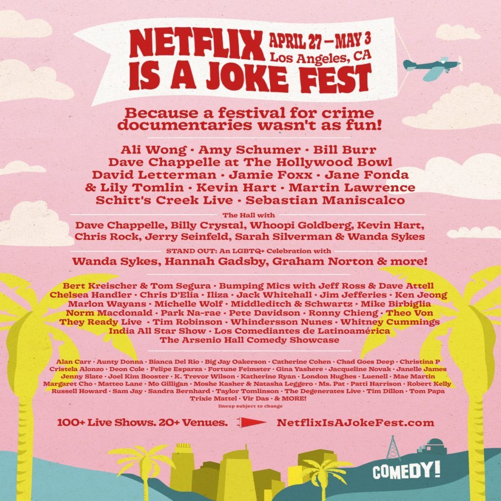 Netflix Announces Landmark Comedy Festival, 11 New Standup Specials ...